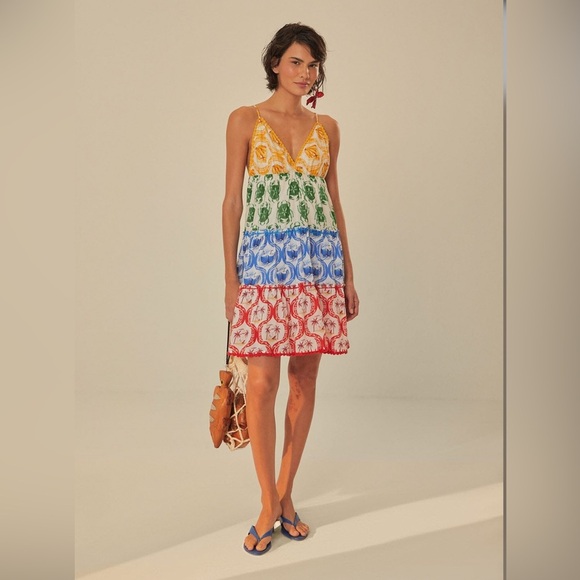 FARM Rio | Dresses | Farm Rio Summer Mix Mini Dress | Poshmark